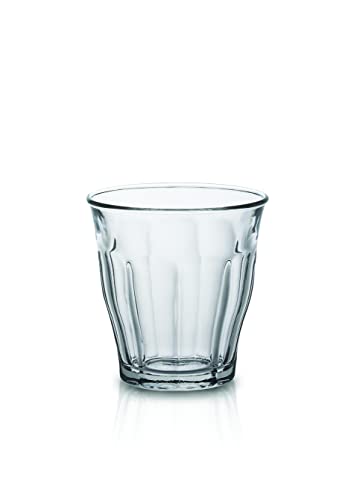 Duralex Made In France Picardie Clear Tumbler, Set of 6, 10-1/2-Ounce