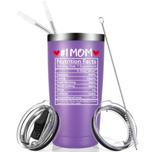 gifts for mom from daughter, son, husband - first mothers day gifts for mom, women, wife - funny birthday gifts ideas for mom -personalized best mom ever presents for new mom, bouns mom -20 oz tumbler