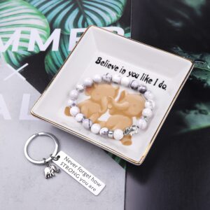 Elephant Gifts for Women, Birthday Gifts for Elephant Lovers, Elephant Gifts for Wedding Thanksgiving Christmas Mother's Day, Funny Wine Tumbler, Elephant Bracelet, Keychain, Jewelry Dish, Bag, Socks