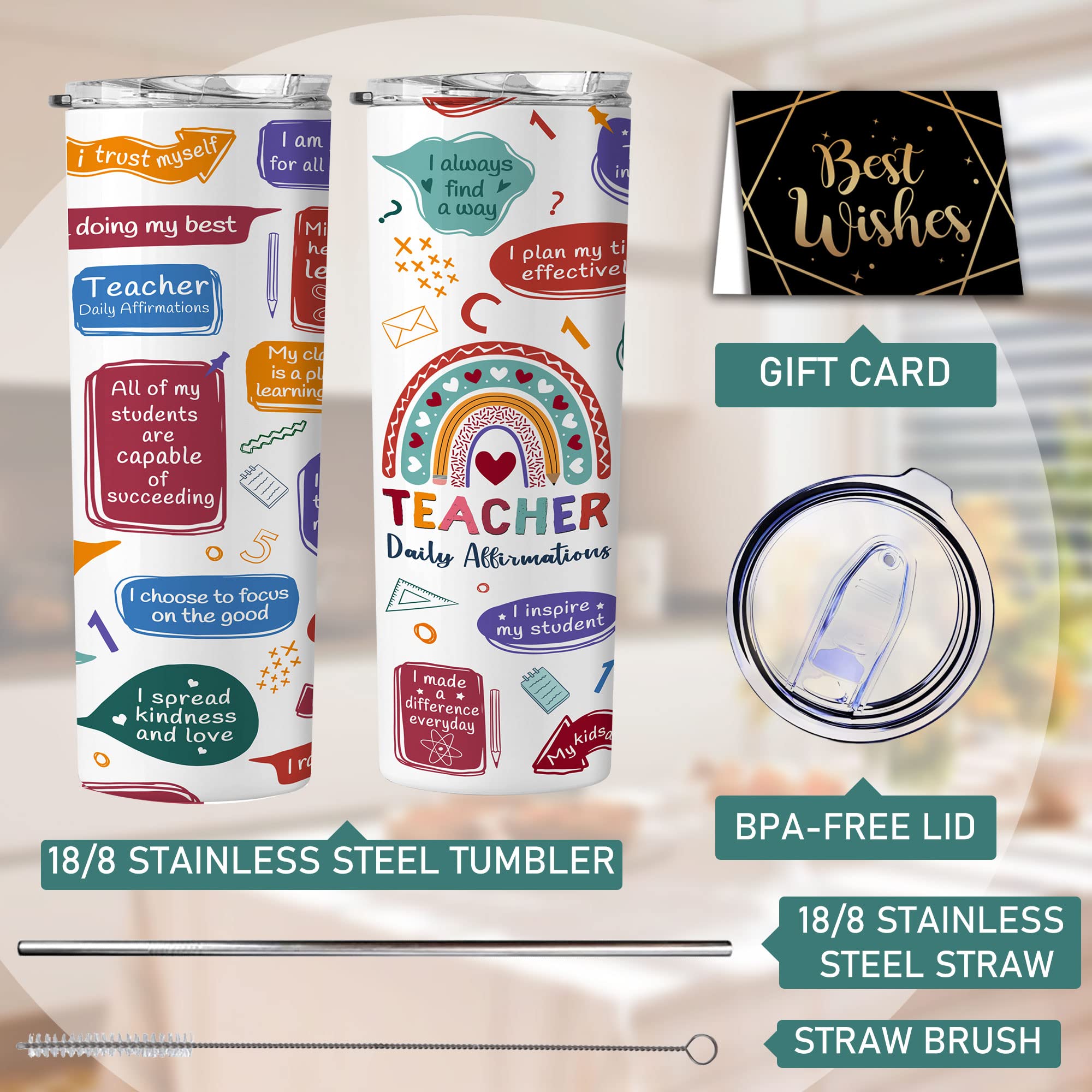 pinata Teacher Appreciation Gifts | Teacher Gifts | Teacher Appreciation 20oz Tumbler | Teacher Gift | Teacher Gifts for Women | Gifts for Teachers | 18/8 Stainless Steel Teacher Tumbler | Coffee Mug