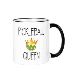 mustry pickleball gifts for women - pickleball queen mug