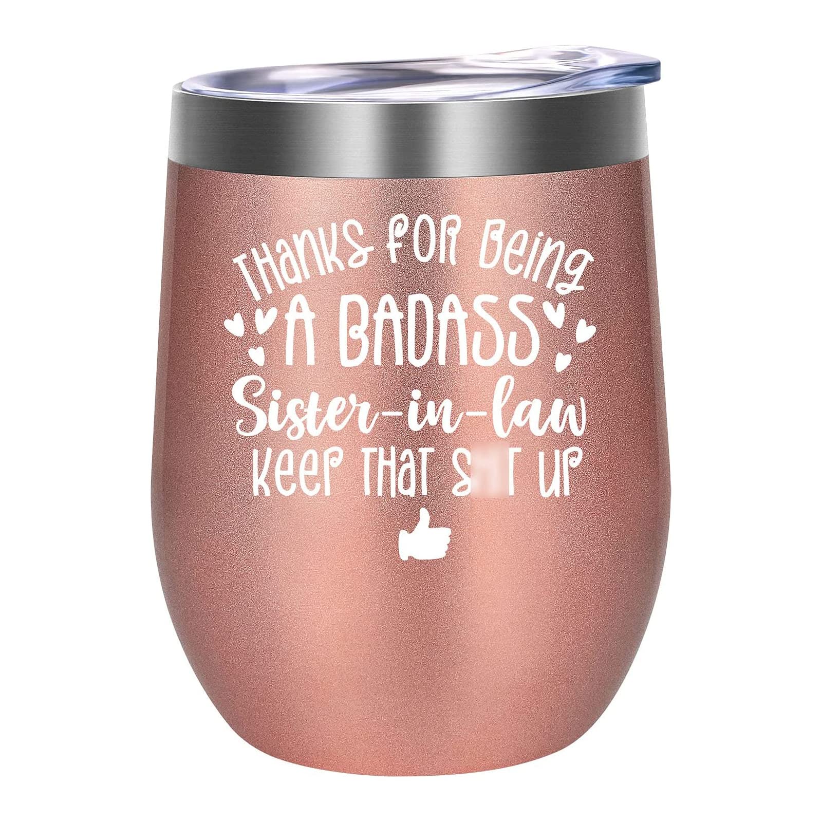 Fairy's Gift Wine Tumbler, Sister in Law Gifts, Gifts for Sister in Law, Sister in Law Birthday Gifts Ideas - Mothers Day, Birthday Gifts for Best Sister in Law, Badass Sister in Law Gifts for Women