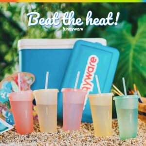 Cups with Lids and Straws for Adults - 5 Glitter Reusable Cups with Lids and Straws in Candy Colors, 24 oz Iced Coffee & Bulk Party Tumblers, Plastic Tumbler with Lid and Straw for Water & Smoothie