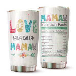 kozmoz inspire love being called mamaw coffee tumbler 20oz - gifts for women grandma coffee tumbler mothers day gifts - gift women grandma gifts -gifts from grandson grandkids grandma tumbler