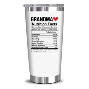 neweleven gifts for grandma - grandma gifts from granddaughter, grandson - unique birthday present ideas for grandma, nana, gigi, mimi, grammy from grandchildren, grandchild - 20 oz tumbler