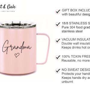 VIOLET & GALE Grandma to be Gifts 12oz New Grandma Coffee Mug Beautiful First Time Grandmother Announcement Baby Gift