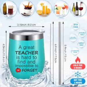 Sabary Christmas Teacher Appreciation Gifts Set Teacher Tumbler for Women, Teacher Cosmetic Bag Unisex Socks Code Bracelet Keychains Bookmark, Back to School Gifts Basket for Birthday Teachers' Day