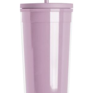 Simple Modern Plastic Tumbler with Lid and Straw | Reusable BPA Free Iced Coffee Cups Double Wall Smoothie Cup | Gifts for Women Men Him Her | Classic Collection | 24oz | Lavender Mist