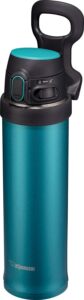 zojirushi sm-qhe60gk, flip-and-go stainless mug, 20-ounce, teal