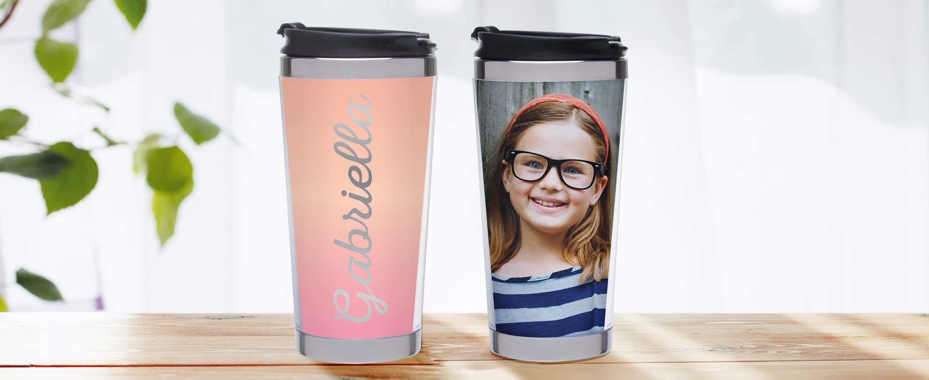 Thermo-Temp Photo Stainless Steel Travel Tumbler - Create Your Own