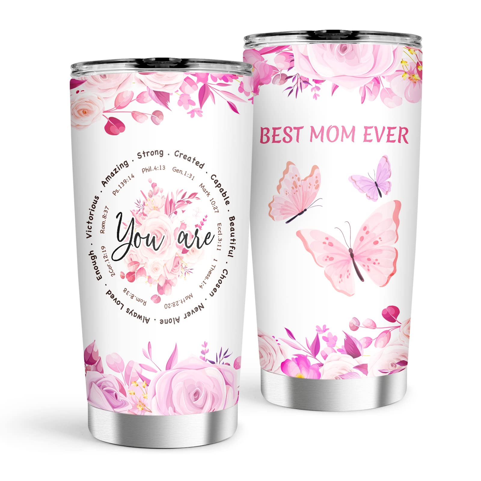 WNNNS Gifts for Mom - Stainless Steel Tumbler 20oz Gift For Women - Birthday Mother's Day Gifts for Women Mom Wife Grandma Nana & Mothers Day Gifts From Daughter Son - Christmas Gifts For Mom From Kid