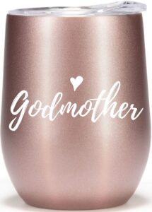 violet and gale lovely godmother gifts from godchild 12oz wine glass tumbler godparent proposal gift keepsak coffee mug