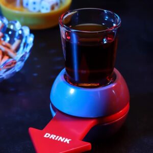 Yun River Spin The Shot – Fun Party Drinking Game, Shot Spinner,Includes 2 Ounce Shot Glass