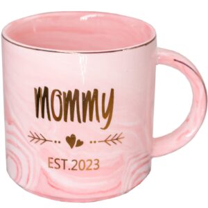 mugpie new mom gifts mug - mom to be/first time new mom gifts for women - mommy est 2023 coffee cup -best birthday mothers day baby shower christmas gifts for mom mother from daughter sister friends