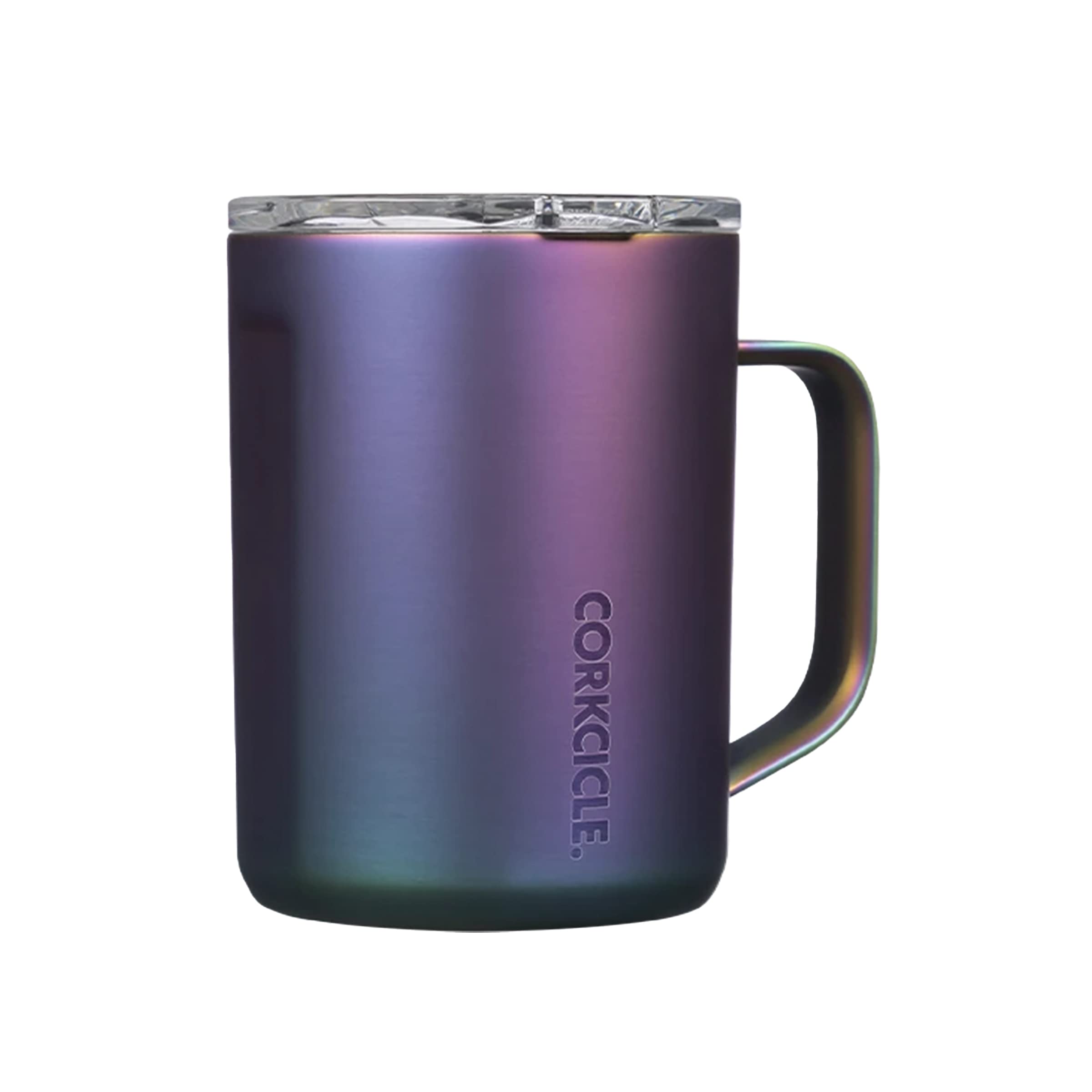 Corkcicle Triple Insulated Coffee Mug with Lid and Handle, Dragonfly, 16 oz – Stainless Steel Travel Mug Keeps Beverages Hot for 3+ Hours – Non-Slip, Easy-Grip, Spill-Resistant Tumbler