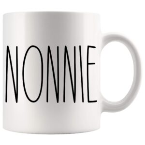 nonnie mug, nonnie mug gifts for christmas coffee cup, birthday gift, mother's day/father's day, family coffee mug for birthday present for the best nonnie ever coffee cup 11oz