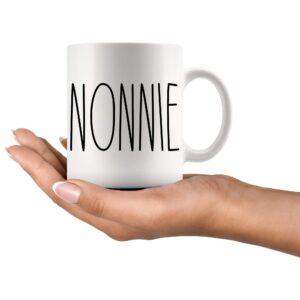 Nonnie Mug, Nonnie Mug Gifts for Christmas Coffee Cup, Birthday Gift, Mother's Day/Father's Day, Family Coffee Mug For Birthday Present For The Best Nonnie Ever Coffee Cup 11oz