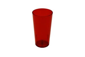 g.e.t. 6632-1-r-ec heavy-duty plastic restaurant tumblers, 32 ounce, red (set of 4)