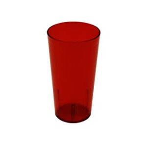 G.E.T. 6632-1-R-EC Heavy-Duty Plastic Restaurant Tumblers, 32 Ounce, Red (Set of 4)