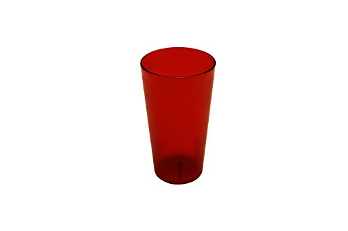 G.E.T. 6632-1-R-EC Heavy-Duty Plastic Restaurant Tumblers, 32 Ounce, Red (Set of 4)