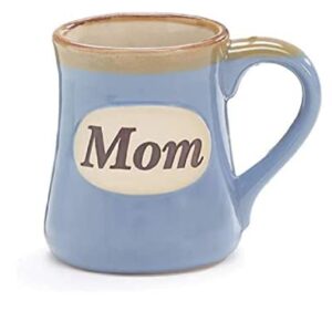 Mom Porcelain Blue Coffee Tea Mug Cup 18oz Gift Box Holds Childs Hands.Hearts