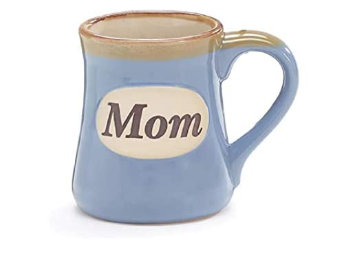 Mom Porcelain Blue Coffee Tea Mug Cup 18oz Gift Box Holds Childs Hands.Hearts