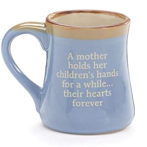 Mom Porcelain Blue Coffee Tea Mug Cup 18oz Gift Box Holds Childs Hands.Hearts