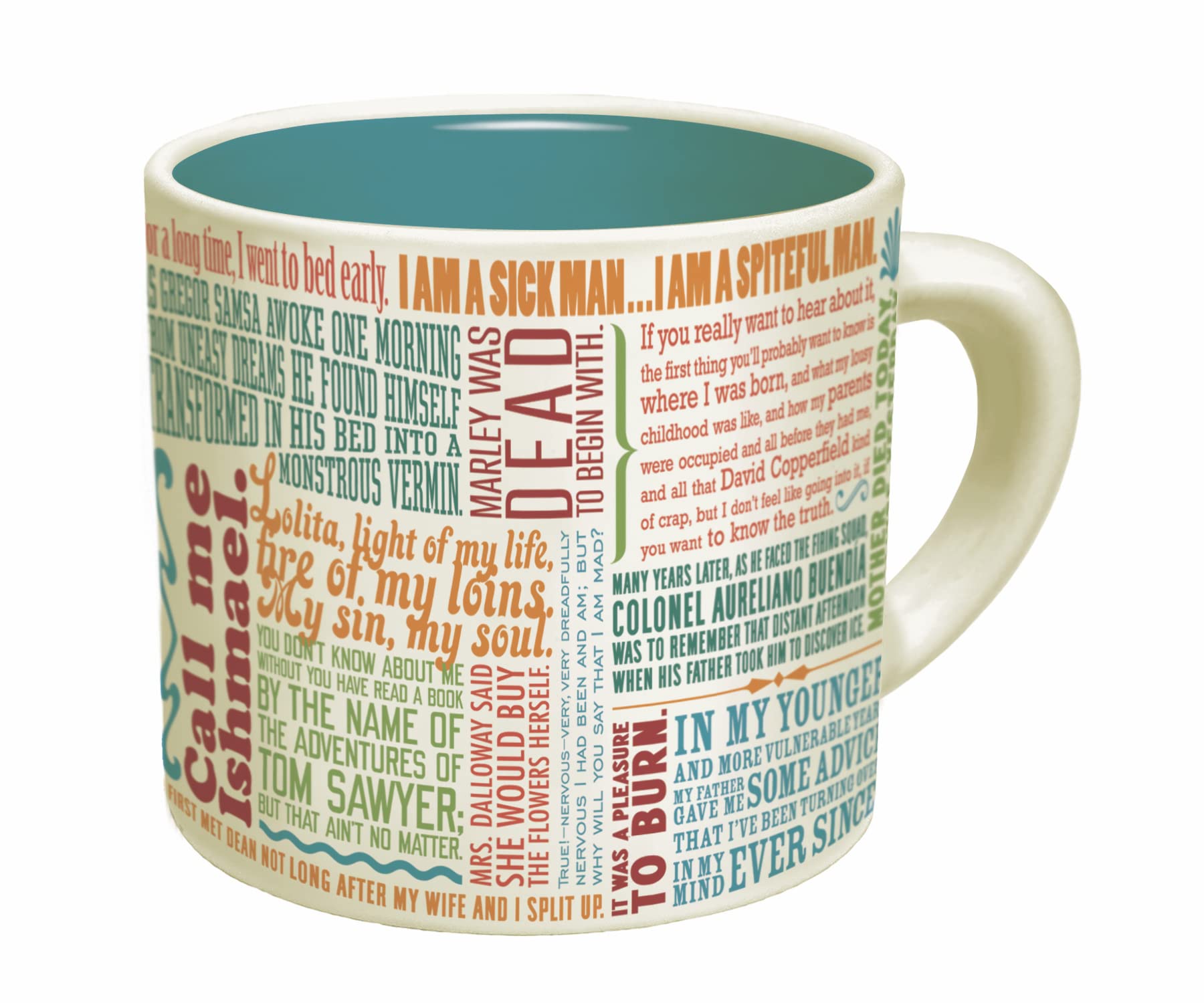 The Unemployed Philosophers Guild First Lines of Literature Coffee Mug - Famous Openings from Books, Novellas, and Short-Stories, Comes in a Box, 14oz