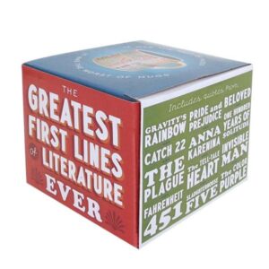 The Unemployed Philosophers Guild First Lines of Literature Coffee Mug - Famous Openings from Books, Novellas, and Short-Stories, Comes in a Box, 14oz