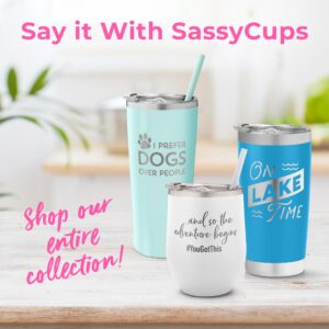 Dogs Over People Travel Tumbler - Personalized Vacuum Insulated Stainless Steel Dog Lover Travel Tumbler with Lid and Straw - Gifts for Dog Lover - Funny Dog Tumbler - Dog Mom - Dog Owner - Travel Mug