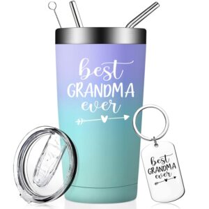 fufandi grandma gifts, best grandma ever - grandma gifts from grandchildren - gifts ideas for grandma - mothers day christmas birthday gifts for grandma, grandmother, nana - tumbler cup 20oz