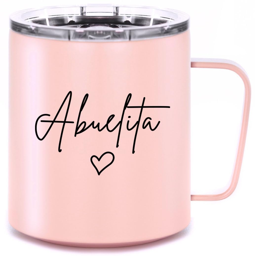 VIOLET & GALE Abuelita Gifts for Grandma - 12oz Coffee Mug Tumbler Cup - Abuela Gifts in Spanish - Regalos Para Abuelas