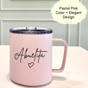 VIOLET & GALE Abuelita Gifts for Grandma - 12oz Coffee Mug Tumbler Cup - Abuela Gifts in Spanish - Regalos Para Abuelas