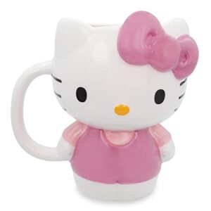 sanrio hello kitty 3d sculpted ceramic mug | holds 20 ounces