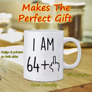 Kwieema Funny 1958 65th Birthday mug for Women and Men Ceramic Coffee Mugs Anniversary for Him, Her, Husband or Wife - Sixty-Five Years Old Gag Party Cup Idea Adult Mugs for Mom, Dad