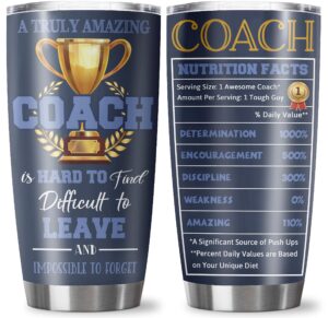 noxulie coach gifts tumbler 20oz - soccer coach gifts - best coach gifts ideas - coach gifts for men women - cheer coach gift - football coach gifts cup - basketball coach gifts tumbler - coach gift