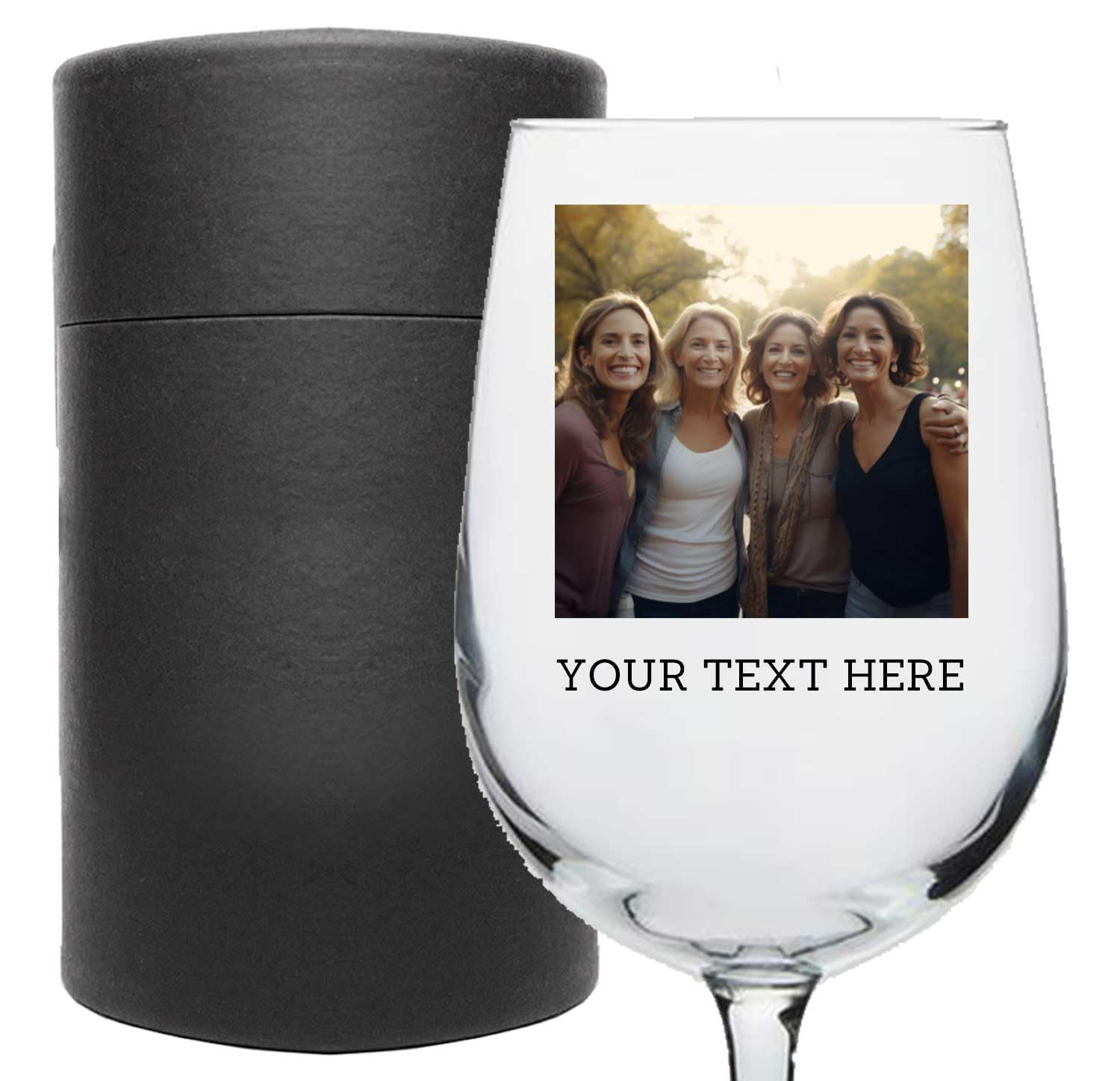 Personalized Printed 16oz Stemmed Photo Wine Glass – Mother's Day Wine Gifts for Women,Custom Birthday Gift for Women,Customized Picture Gifts for Wine Lover Unique for Mom Sister Best Friend