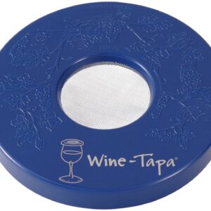 Wine Tapa Drinking Glass Covers- Keep Bugs Away from Wine Glasses Outdoors - Use as Cover for Coffee Mugs, Soda Cans, and Drinking Glasses, set of 4 No Spill Drink Covers (Fresco)