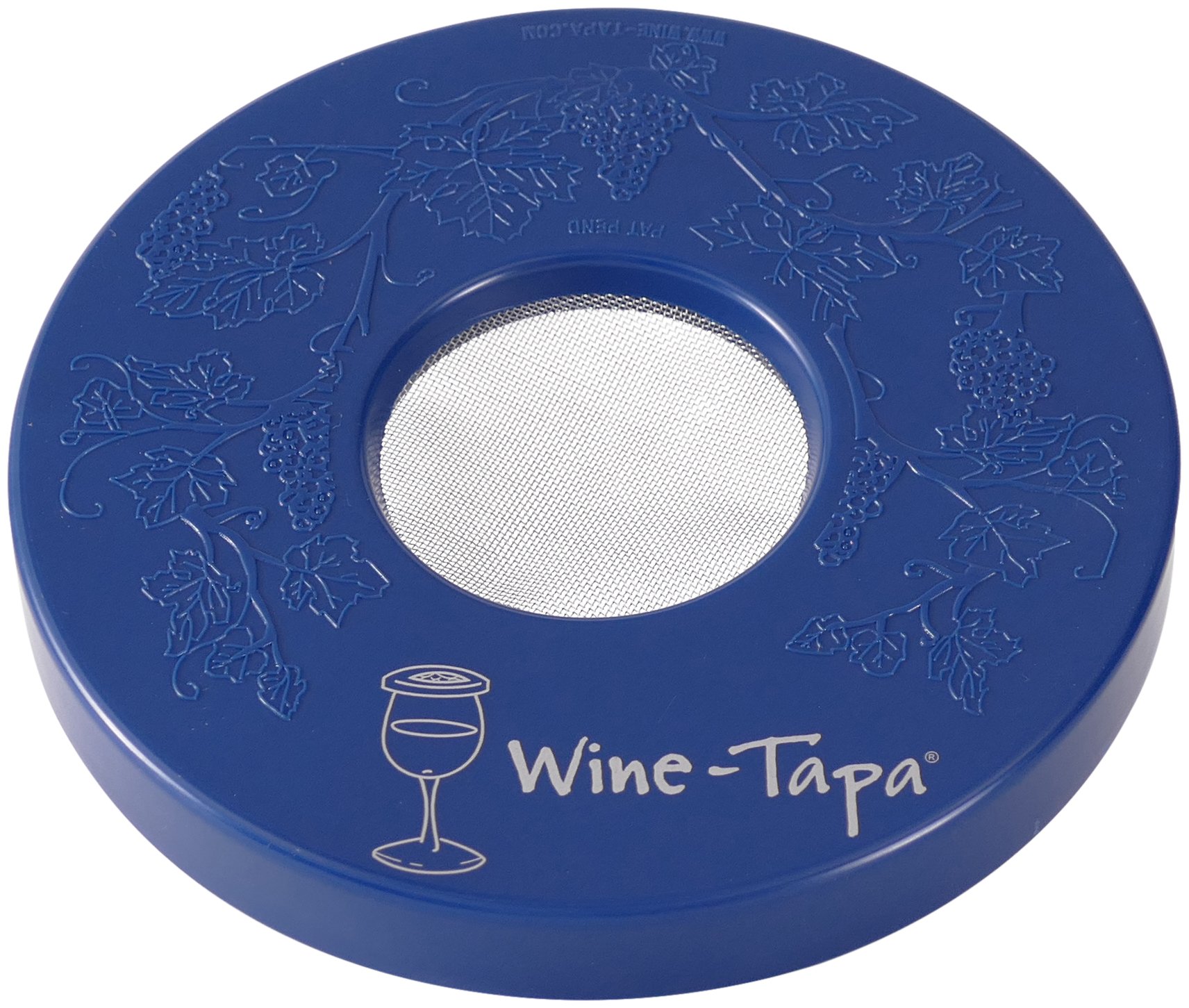 Wine Tapa Drinking Glass Covers- Keep Bugs Away from Wine Glasses Outdoors - Use as Cover for Coffee Mugs, Soda Cans, and Drinking Glasses, set of 4 No Spill Drink Covers (Fresco)