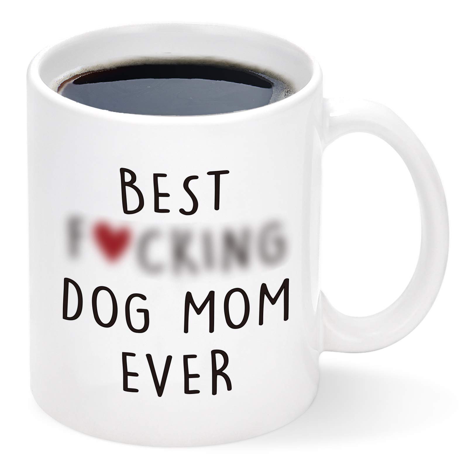 Cabtnca Best Dog Mom Ever Mug, Mothers Day Gifts for Mom from Daughter Son, Birthday Gift for Mom, Funny Coffee Mug for Mom, Novelty Gifts for Dog Lovers Dog Mom, Mom Mug 11Oz