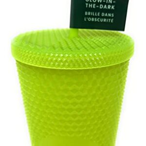 Starbucks 24 oz Double Wall Glow in the Dark Black Light UV Slime Green Cold Cup Tumbler