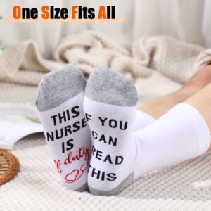 Treela 3 Pcs Christmas Nurse Appreciation Gift Set Include Nurse Acrylic Plaque Nurse Week Shot Glass and Nurse Gifts Socks for Women Men School Nurse Week Birthday Graduation Retirement Gifts