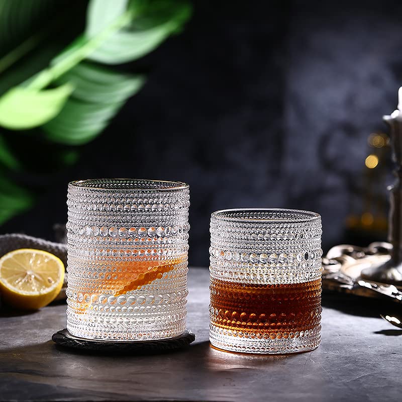 Mini Whiskey Glasses, 6.5 oz（200ml）Scotch Drinking Glasses Set 6, Shot Glasses Bar Set, Brandy Snifter Whiskey Glass for Scotch Bourbon Liquor Tequila Gin Cognac Vodka Cocktail