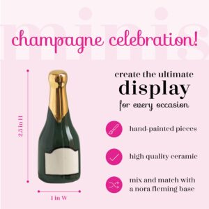 Nora Fleming Hand-Painted mini: champagne calibrations (champagne bottle) A94