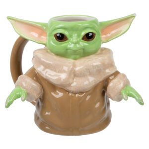 bioworld star wars the mandalorian the child grogu 20 oz sculpted ceramic mug