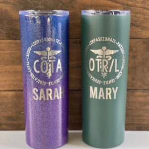 Personalized Occupational Therapist Gift-Physical Therapist Tumbler-Physical Therapy Gift-Physical Therapist Assistant-DPT Tumbler-PT Black