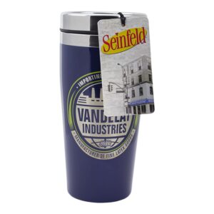 Paladone Seinfeld Vandelay Industries Metal Travel Coffee Mug | Funny Coffee Mug Gift for Seinfeld Fans