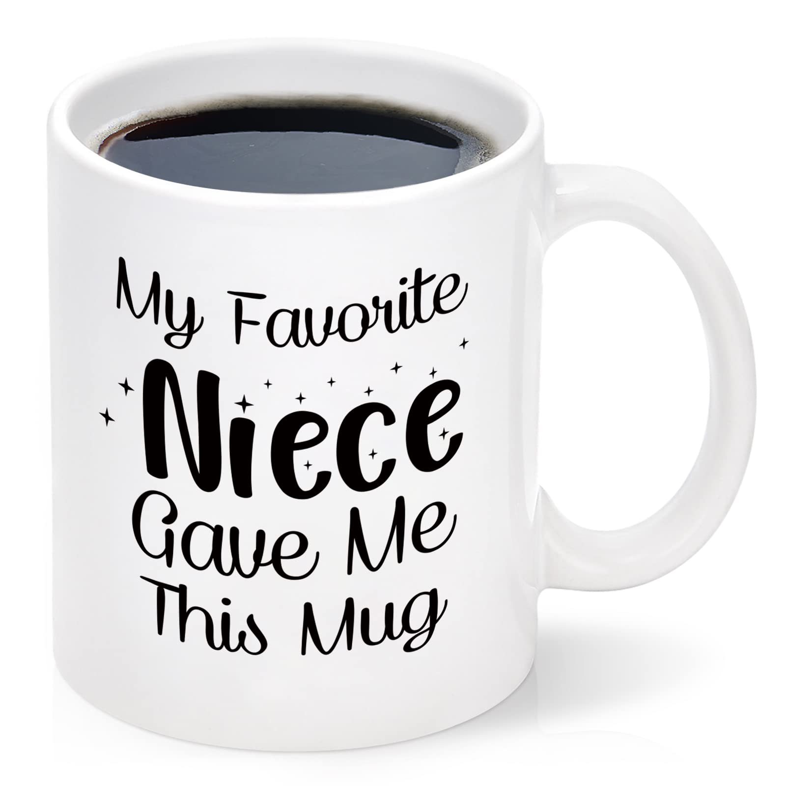 Cabtnca Aunt Gifts, My Favorite Niece Gave Me This Mug, Aunt Gifts from Niece, Birthday Gifts for Aunt from Niece, Uncle Gifts, Aunt Mug, Uncle Christmas Gifts, 11Oz