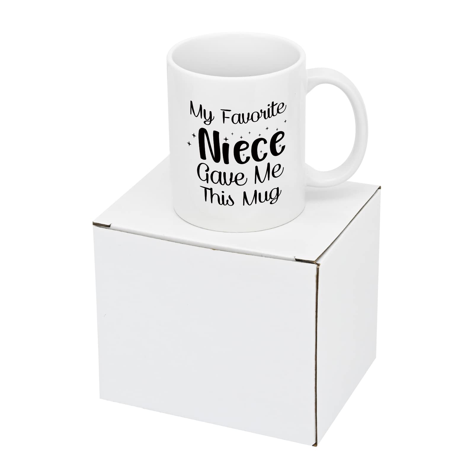 Cabtnca Aunt Gifts, My Favorite Niece Gave Me This Mug, Aunt Gifts from Niece, Birthday Gifts for Aunt from Niece, Uncle Gifts, Aunt Mug, Uncle Christmas Gifts, 11Oz