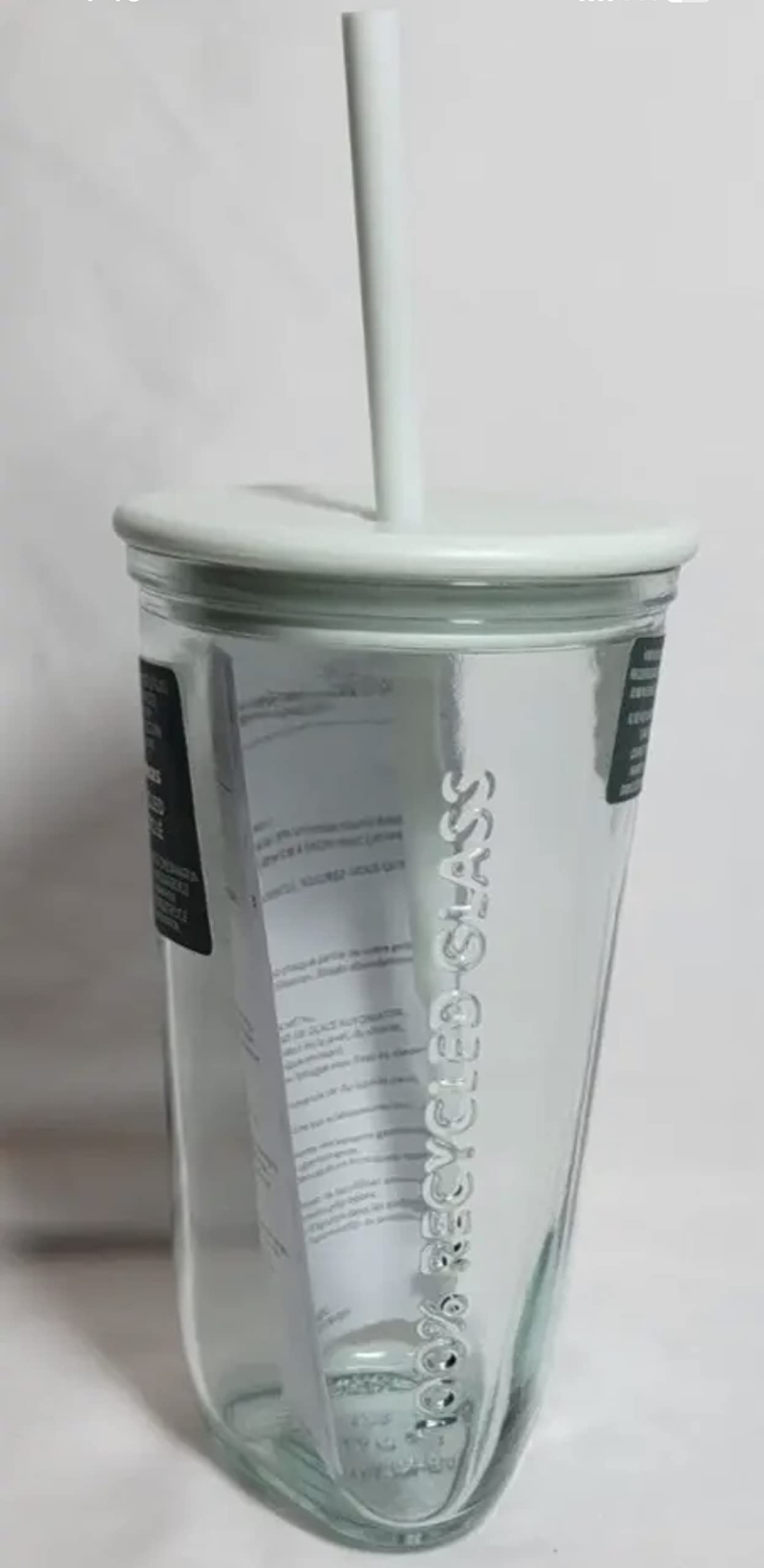 Starbucks Spring 2023 Recycled Glass Mint Triangle Bottom Cold Cup 16 oz Tumbler